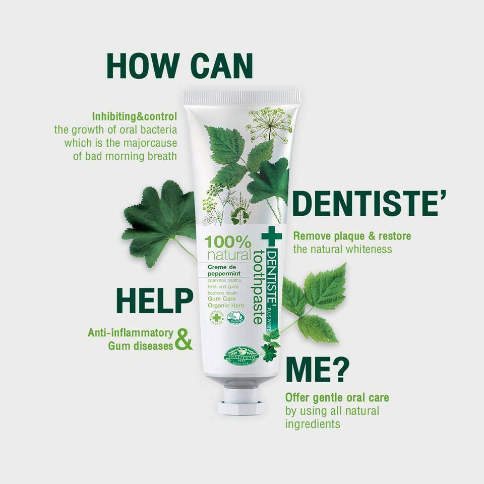 [MPLUS] DENTISTE 100% Natural Toothpaste Tube 100g